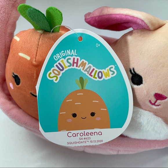 Kellytoy | Toys | Squishmallow Easter Basket With Caroleena The Carrot ...